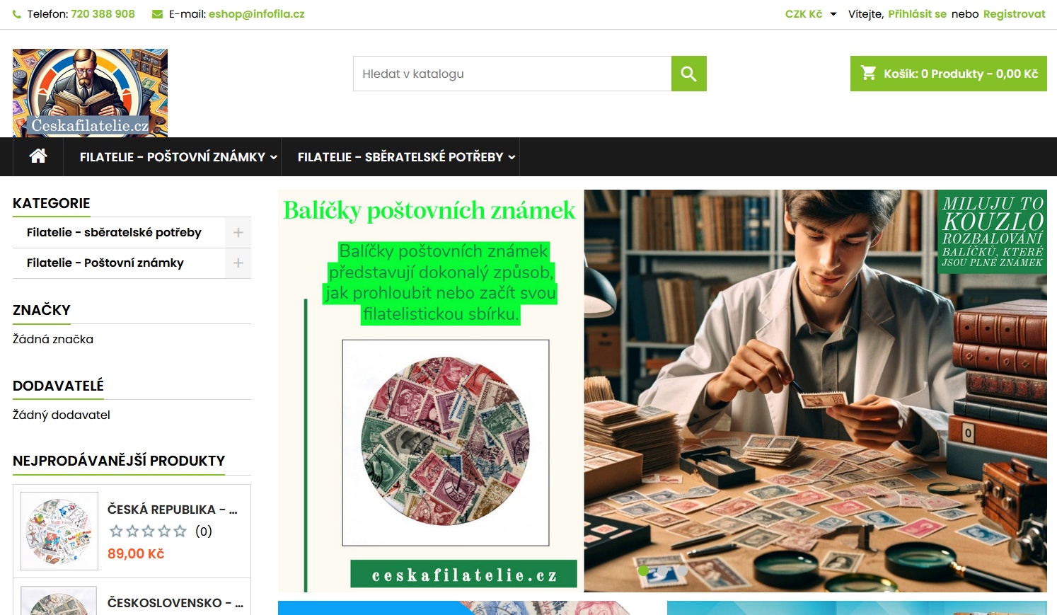 Ceskafilatelie.cz je na prodej - Filatelie, poštovní známky, známka ...
